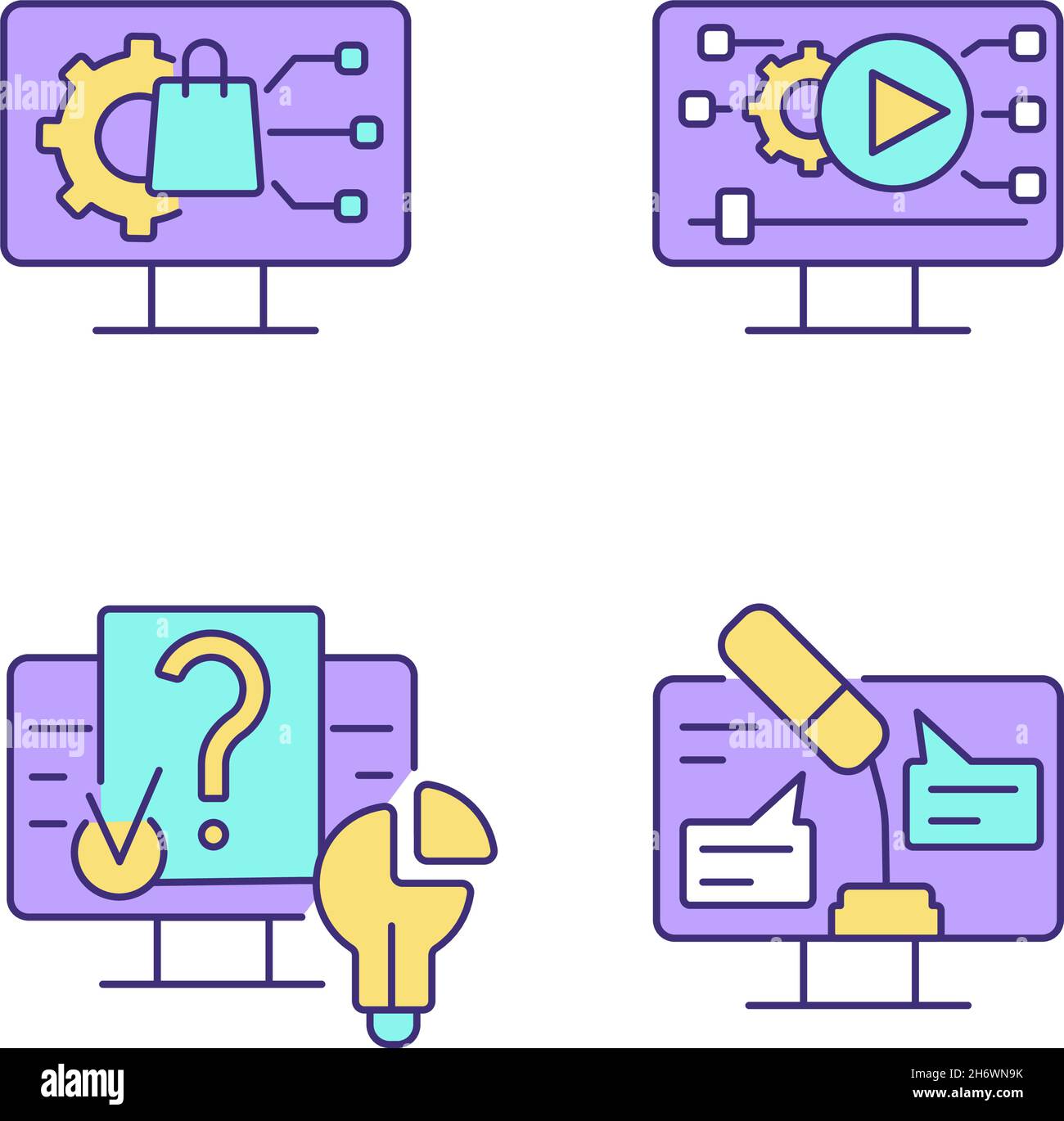 Engaging technology Stock Vector Images - Alamy