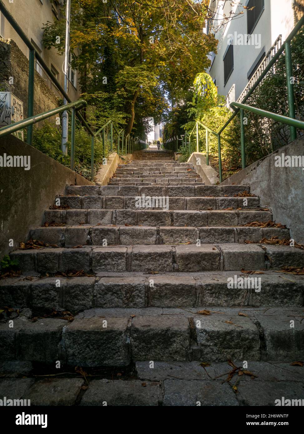 Vertical shot brick stairs hi-res stock photography and images - Alamy