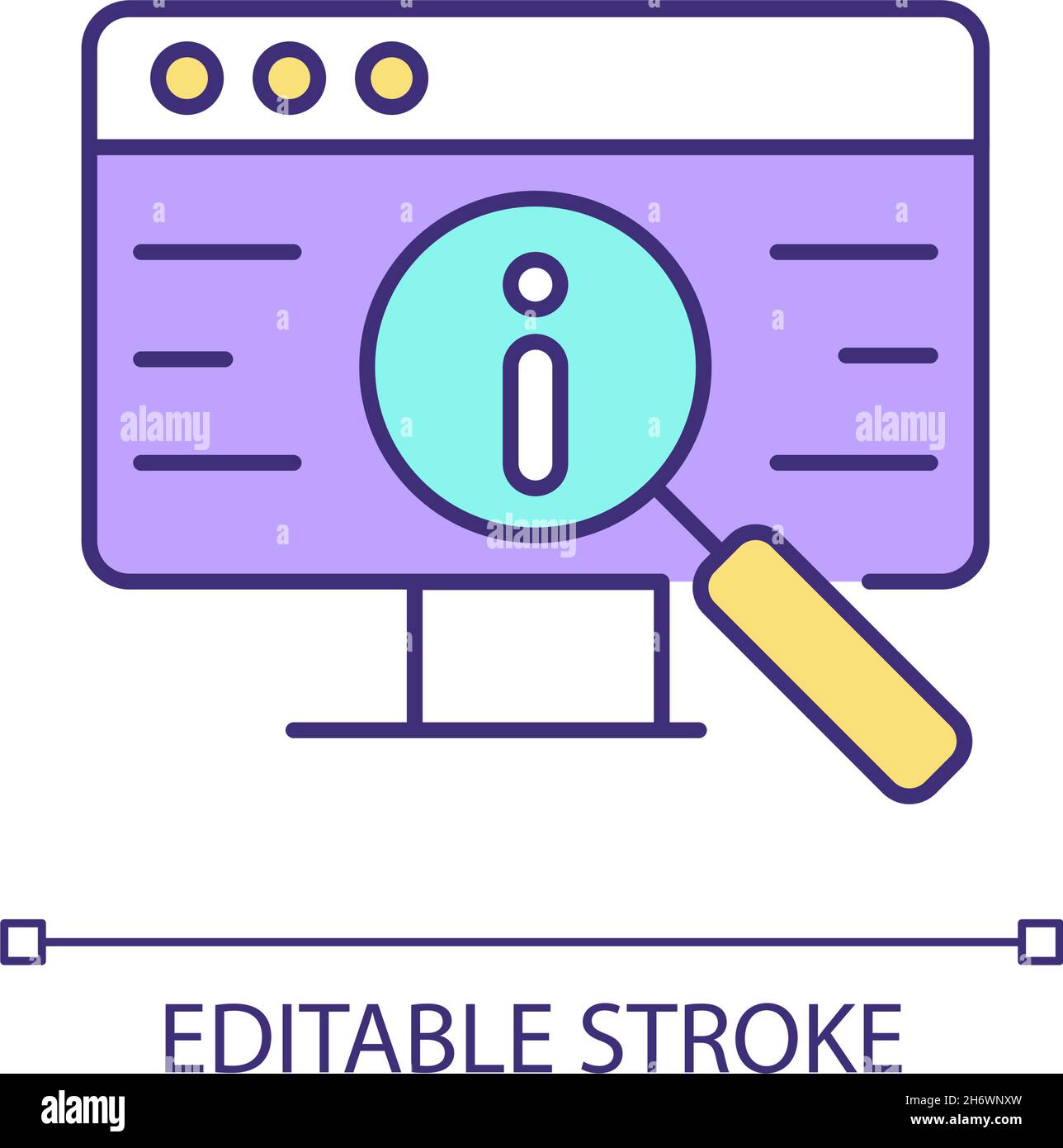 Researching web information Stock Vector Images - Alamy