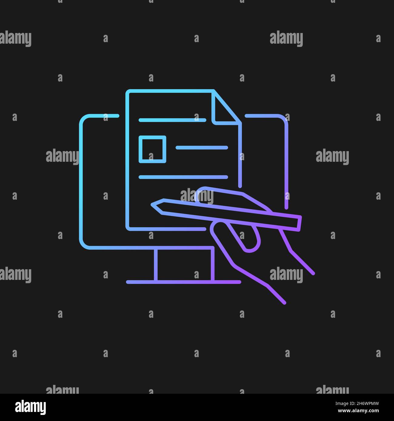 Dark study writing Stock Vector Images - Alamy