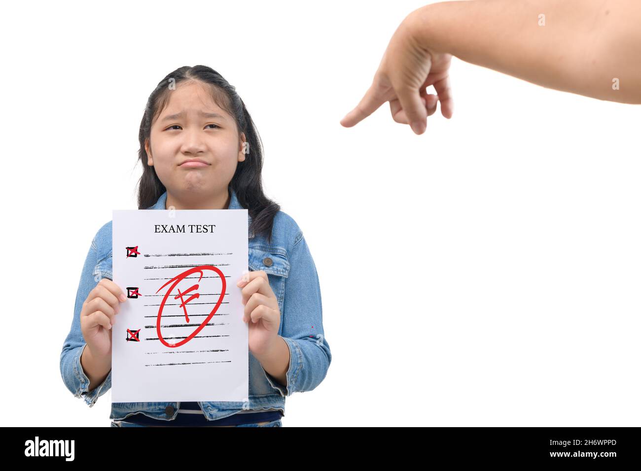 Girl exam bad grade hi-res stock photography and images - Alamy