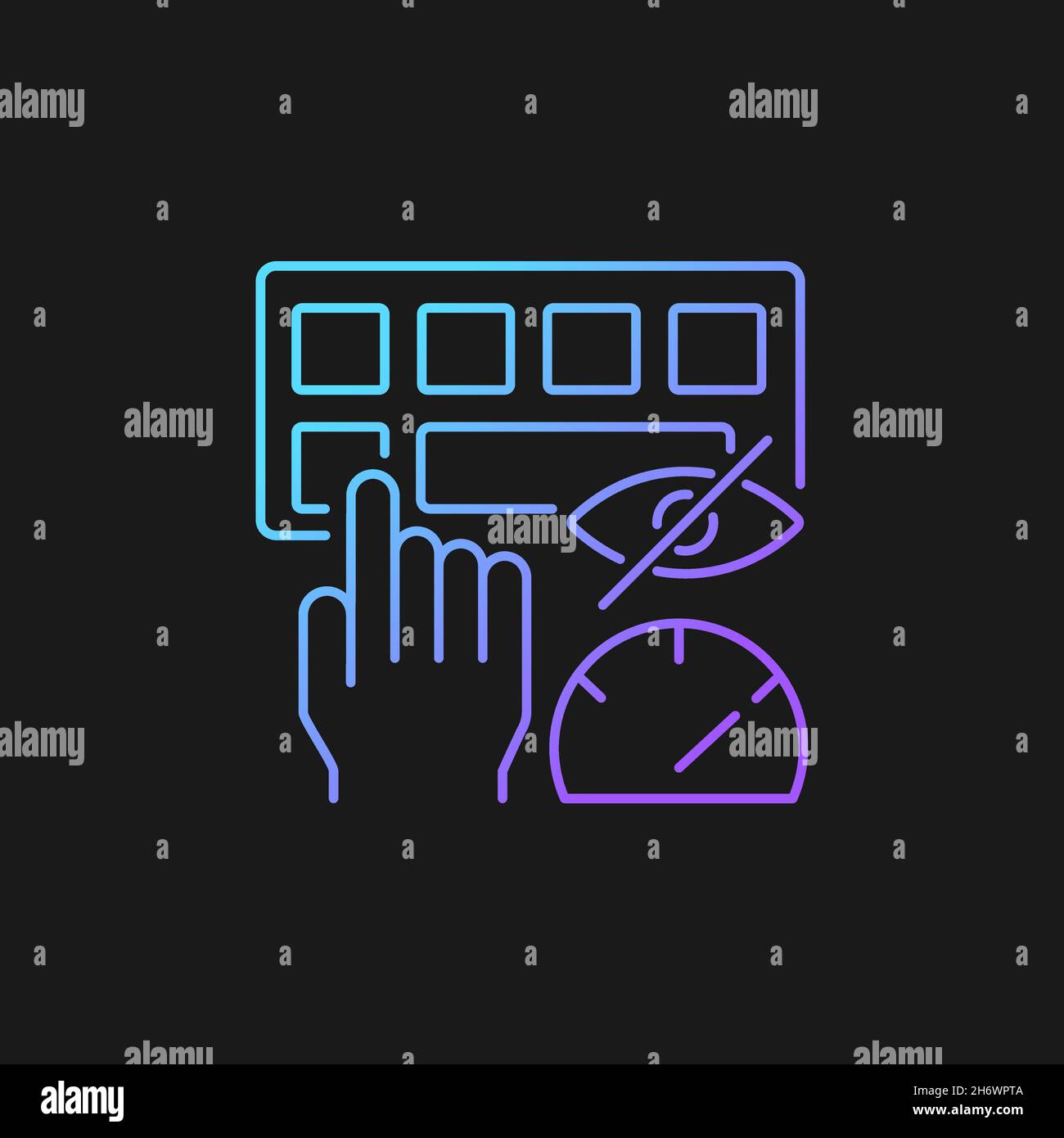 Keyboard typing dark Stock Vector Images - Alamy