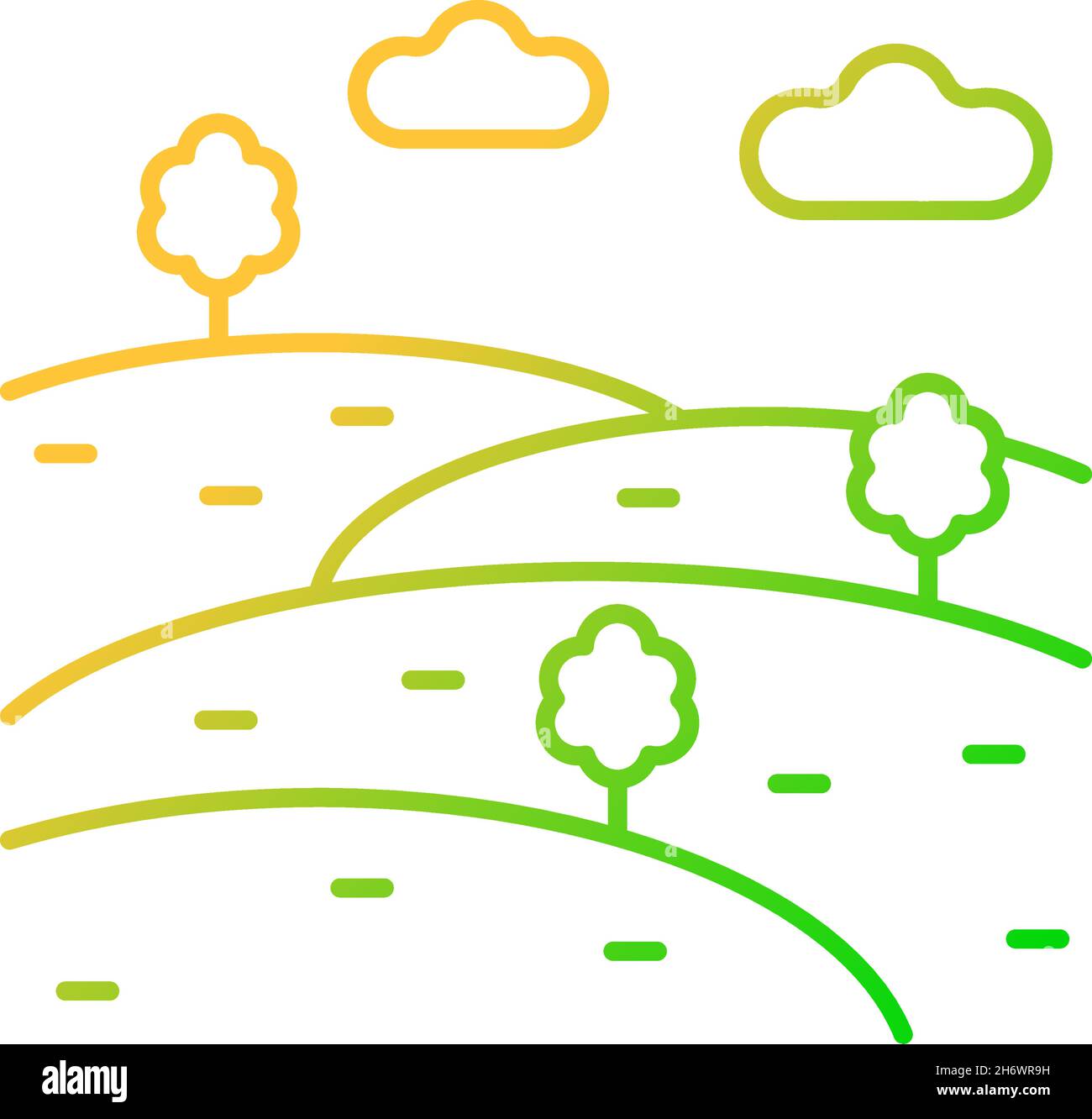 Sloping hill Stock Vector Images - Alamy