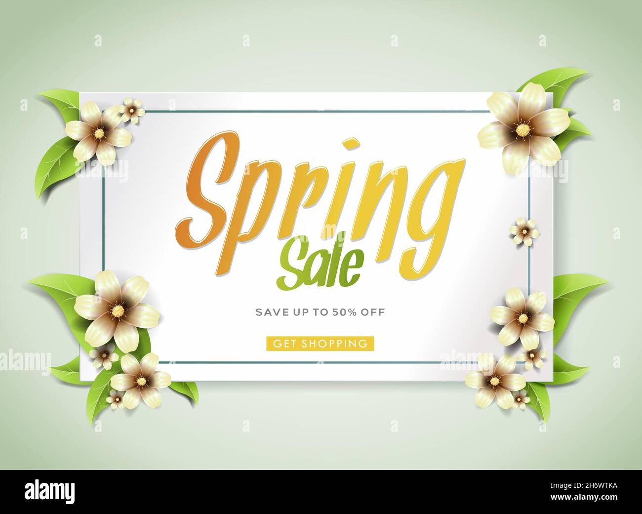 flower background for spring sales. paper illustration and flowers ...