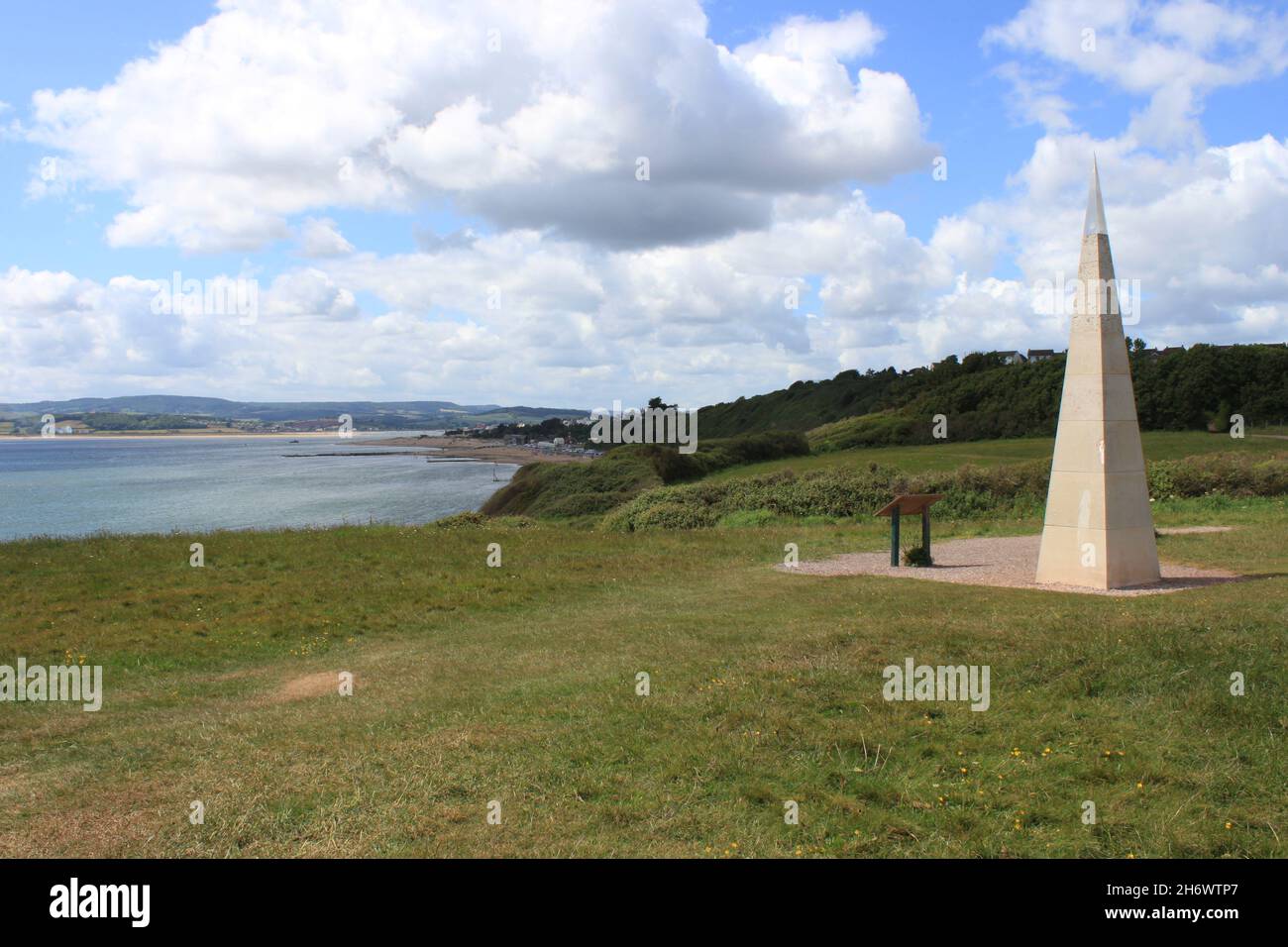 Geoneedle. Orcombe Point. Exmouth. The England south west coast path ...