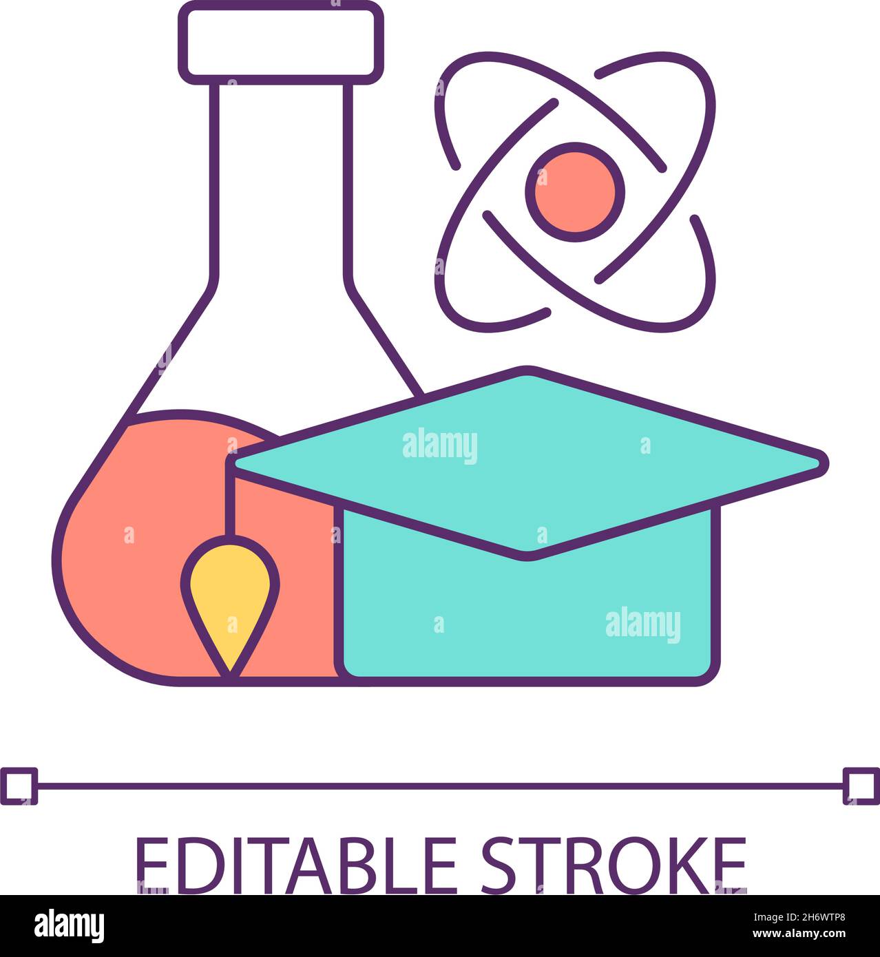 Science RGB color icon Stock Vector Image & Art - Alamy