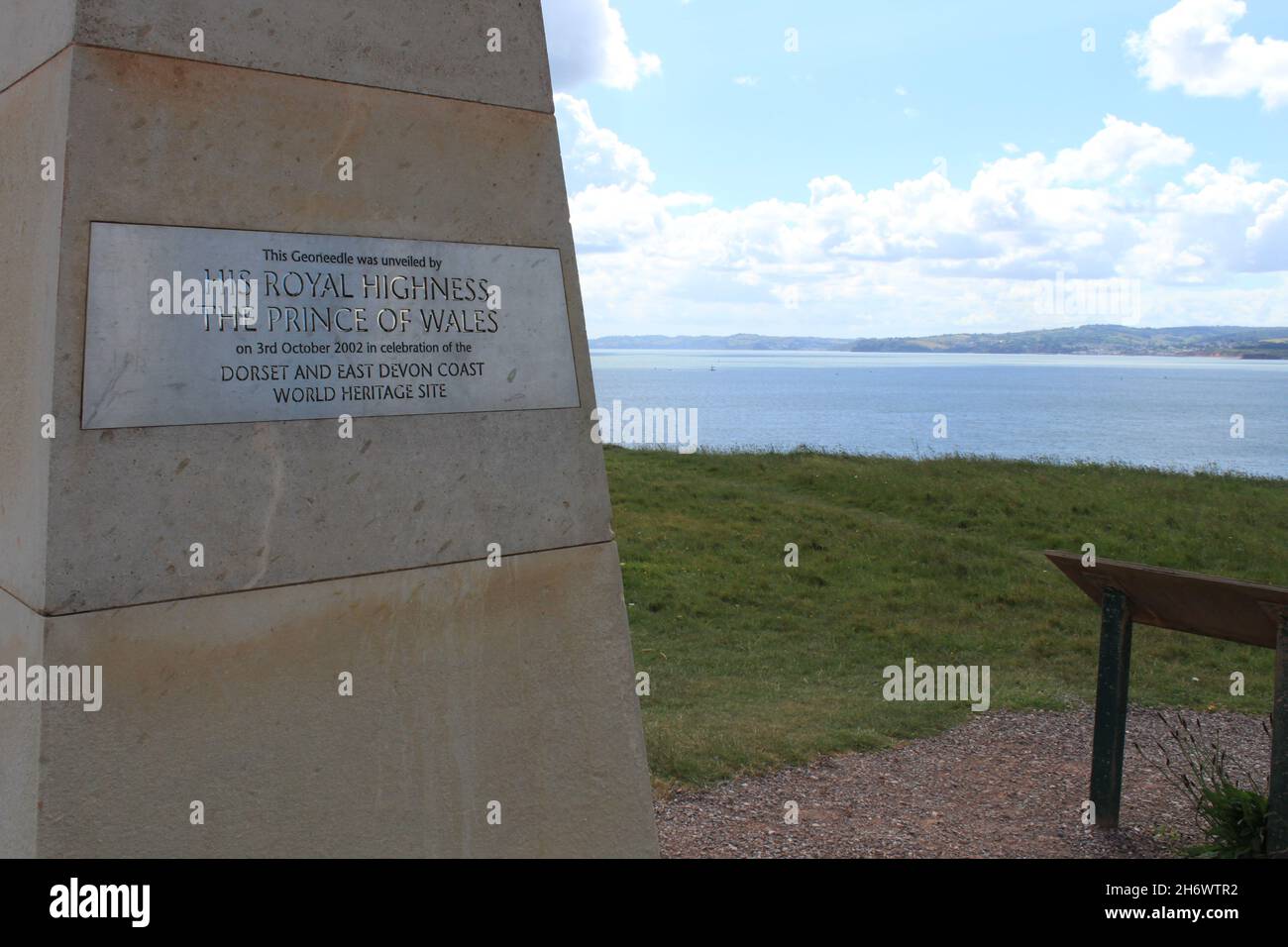 Geoneedle. Orcombe Point. Exmouth. The England south west coast path ...