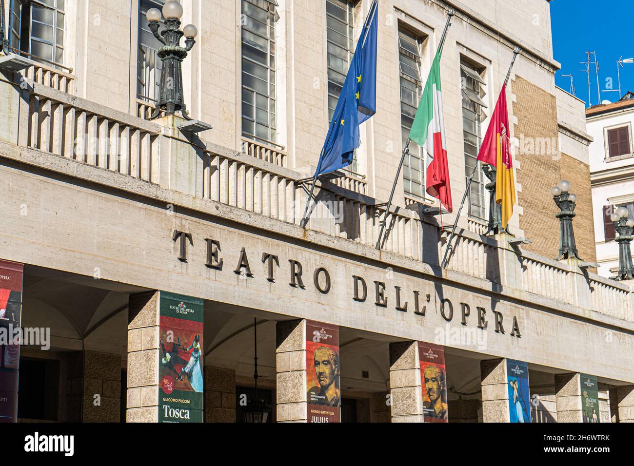 Teatro Dell' Opera, Opera Theatre Facade, Rome, Italy Stock Photo - Alamy