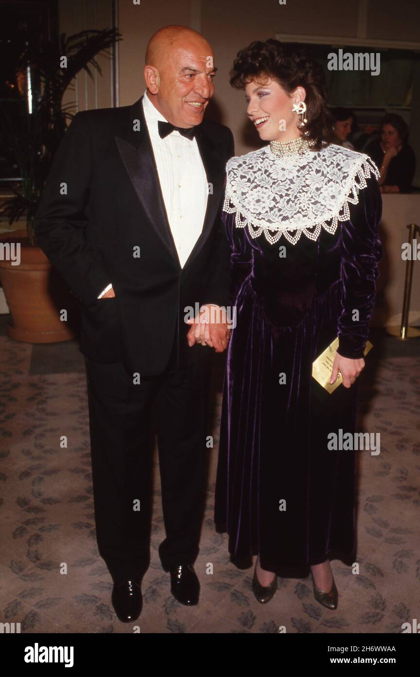 Telly Savalas and wife January 1987 Credit: Ralph Dominguez/MediaPunch ...