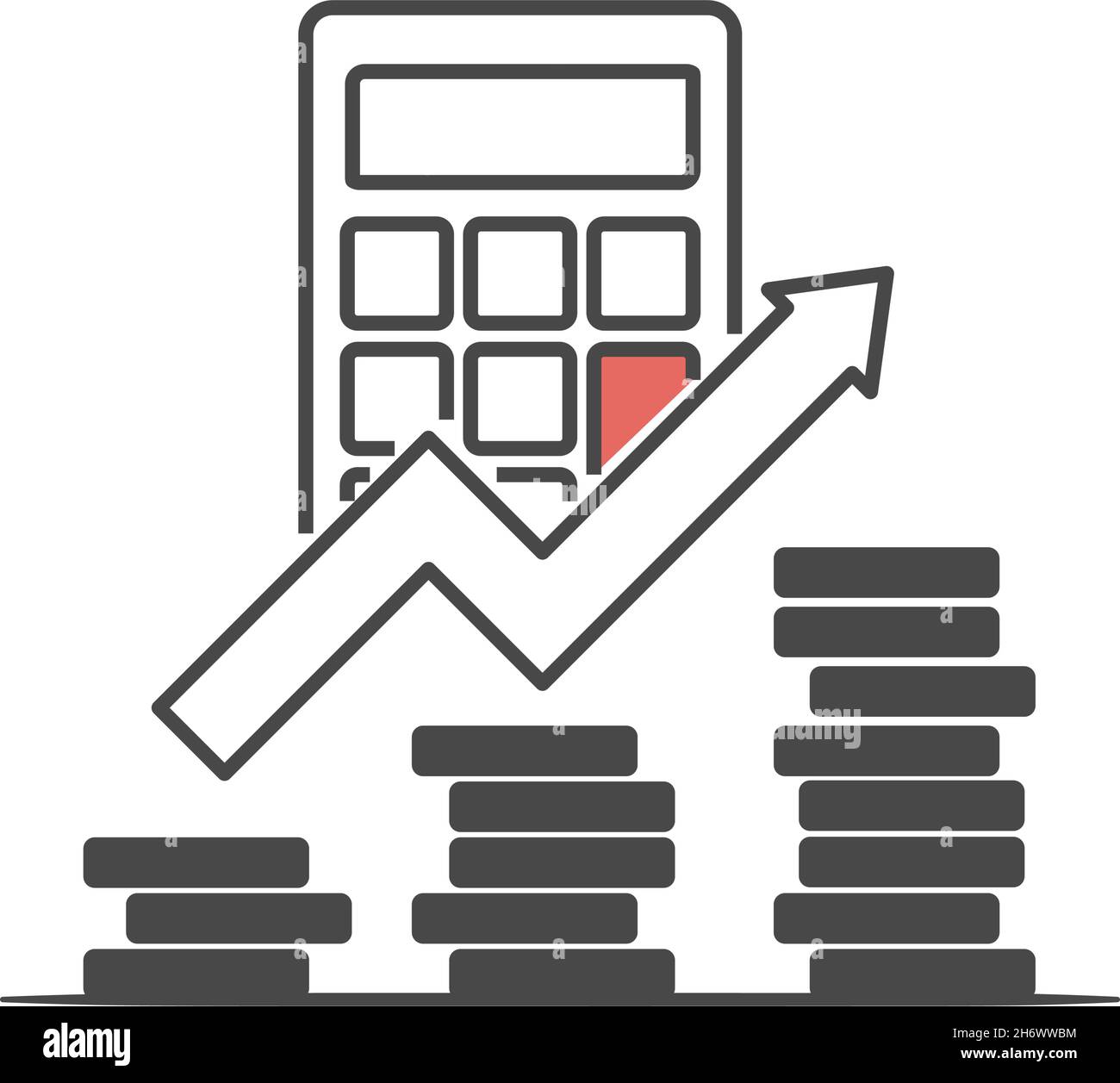 Calculator tax audit on Stock Vector Images - Alamy