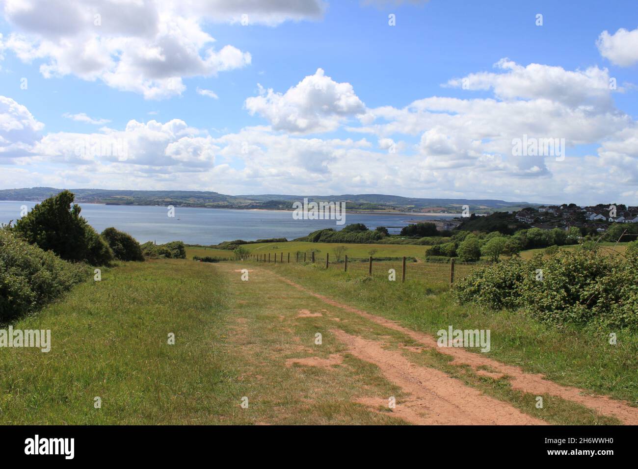 The England south west coast path. South Devon. England. UK Stock Photo ...