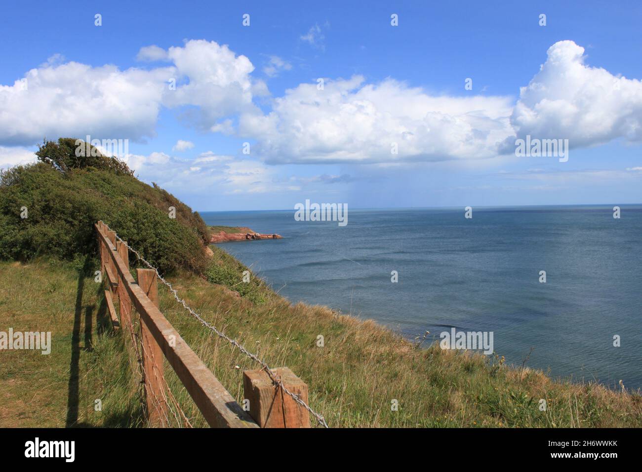 The England south west coast path. South Devon. England. UK Stock Photo ...
