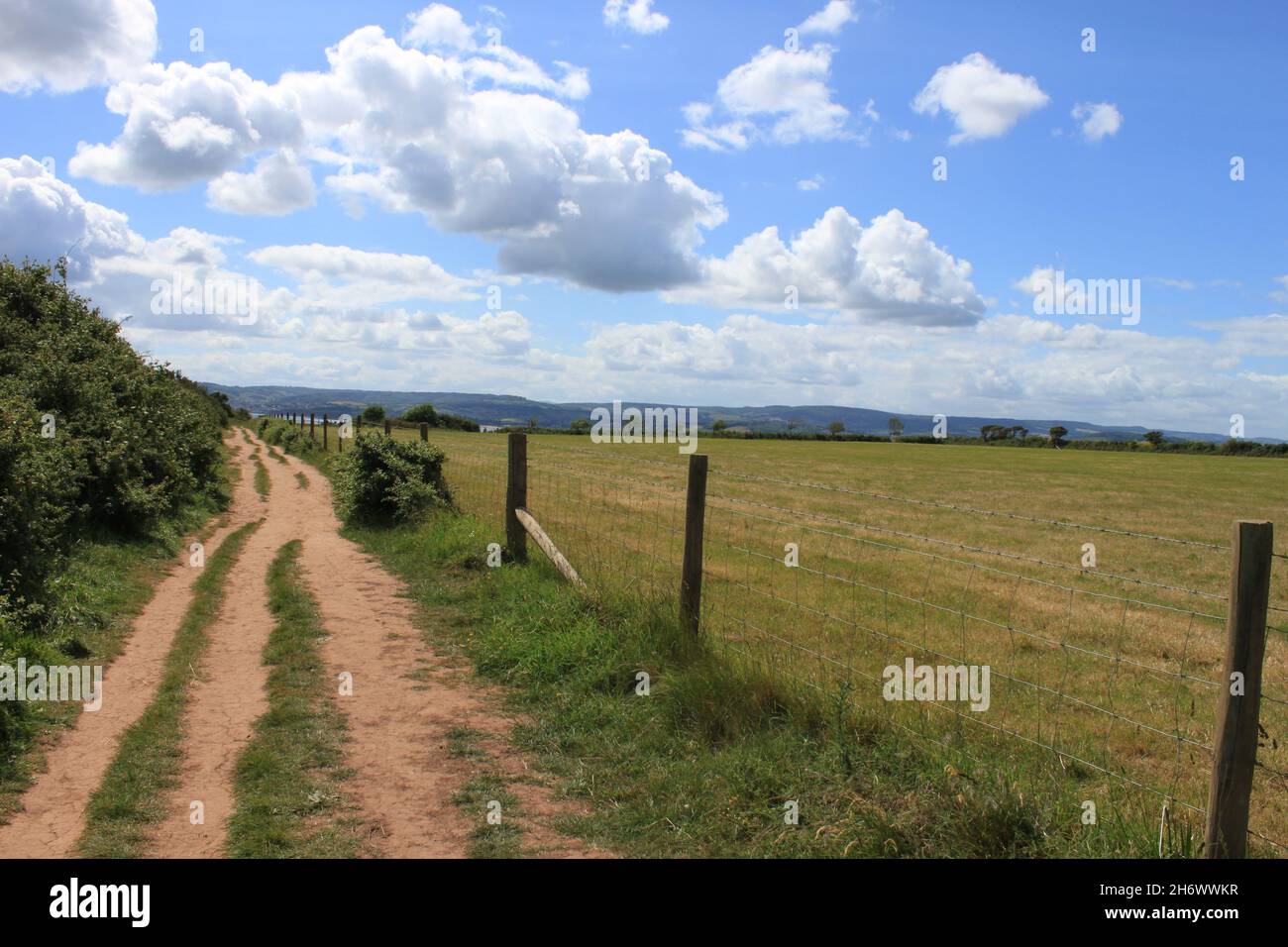 The England south west coast path. South Devon. England. UK Stock Photo ...