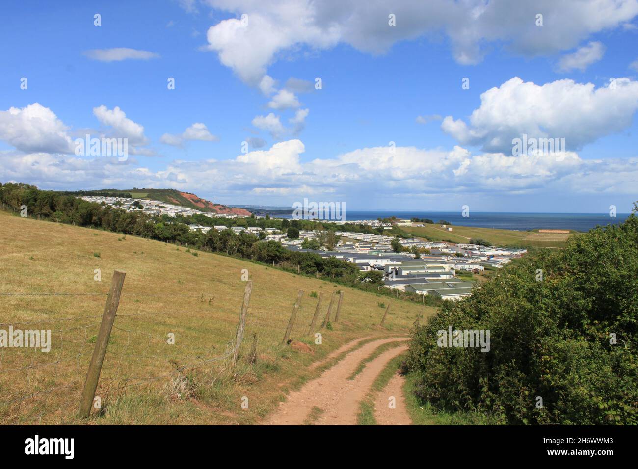 Devon Cliffs Holiday Park. The England south west coast path. South ...