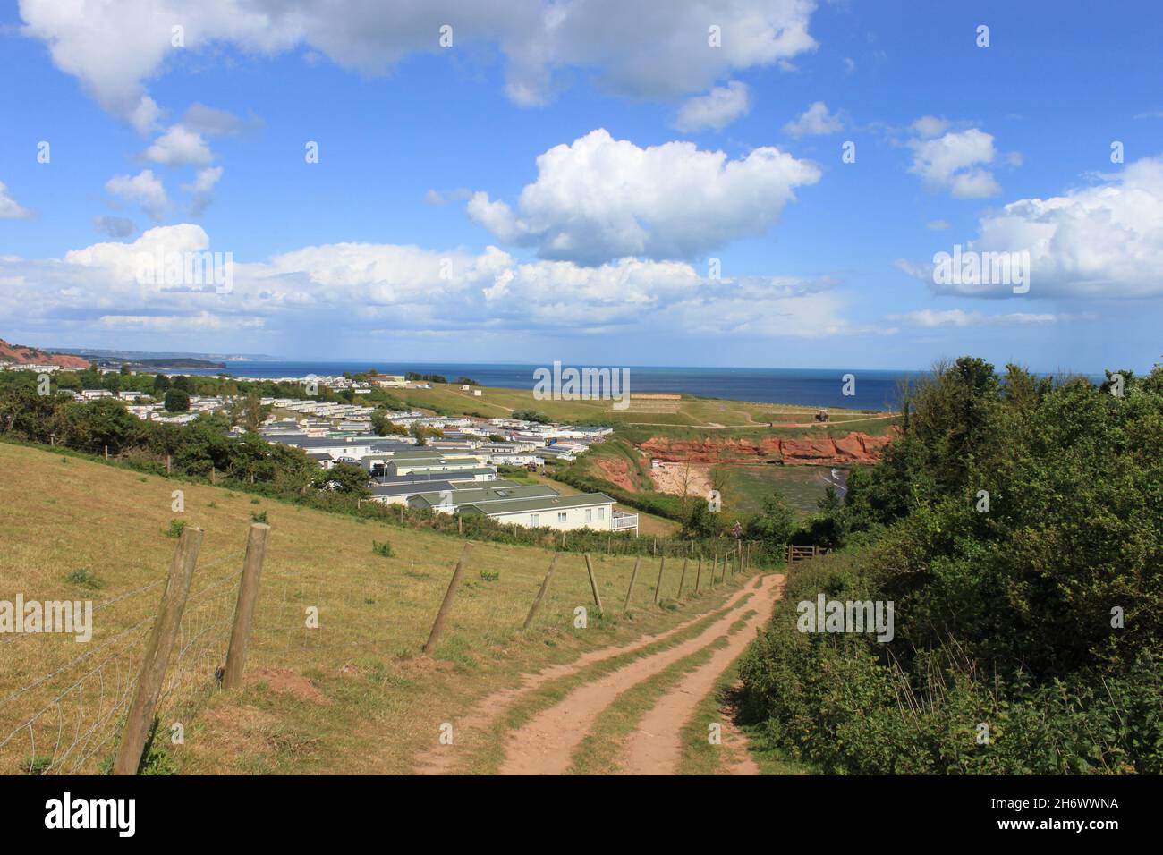 Devon Cliffs Holiday Park. The England south west coast path. South ...