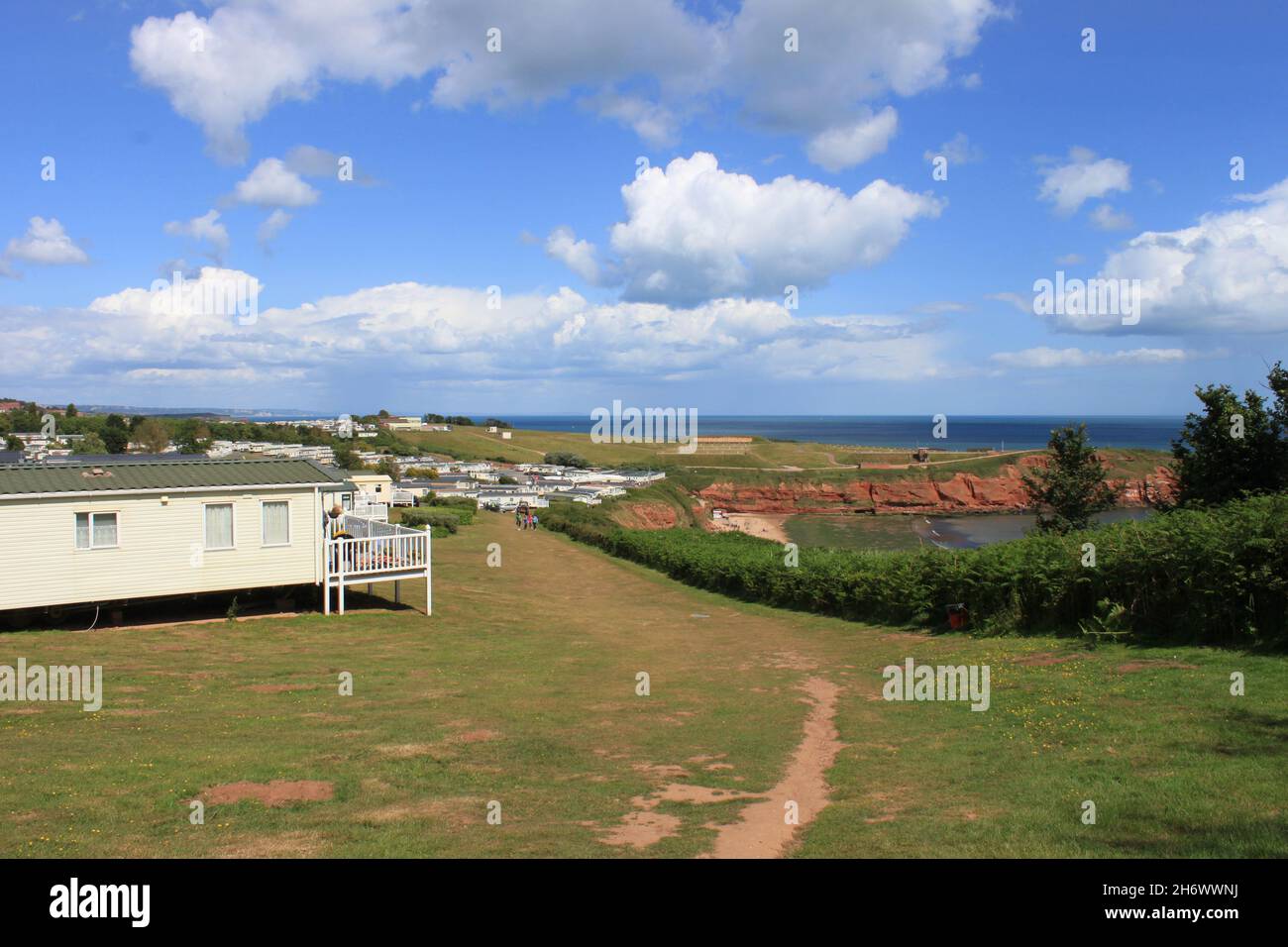 Devon Cliffs Holiday Park. The England south west coast path. South ...
