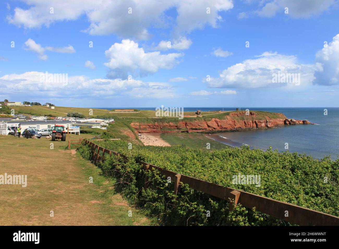Devon Cliffs Holiday Park. The England south west coast path. South ...