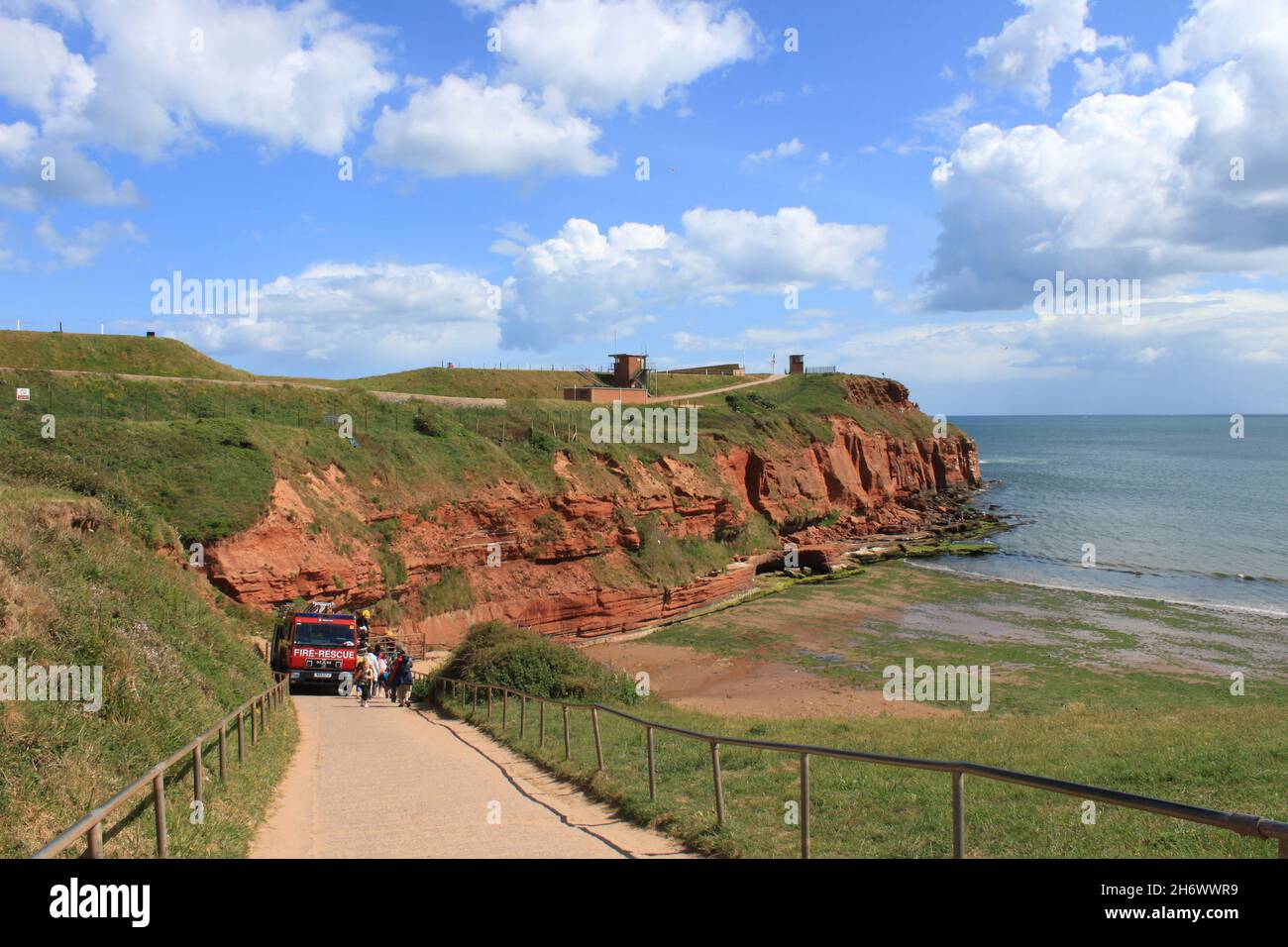 The England south west coast path. South Devon. England. UK Stock Photo ...