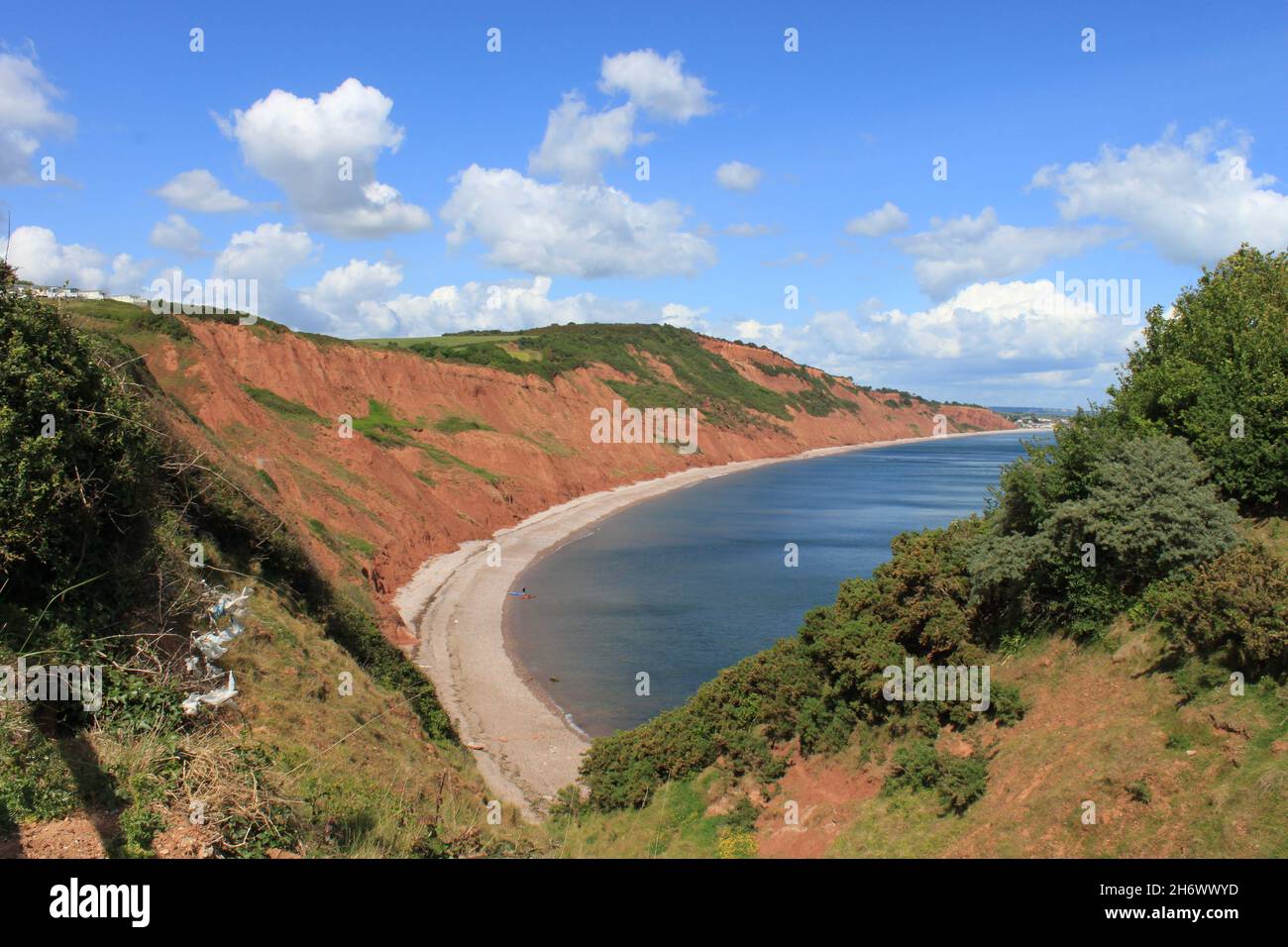 The England south west coast path. South Devon. England. UK Stock Photo ...
