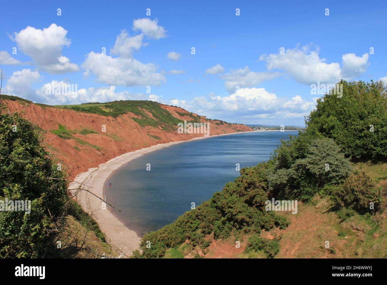 The England south west coast path. South Devon. England. UK Stock Photo ...