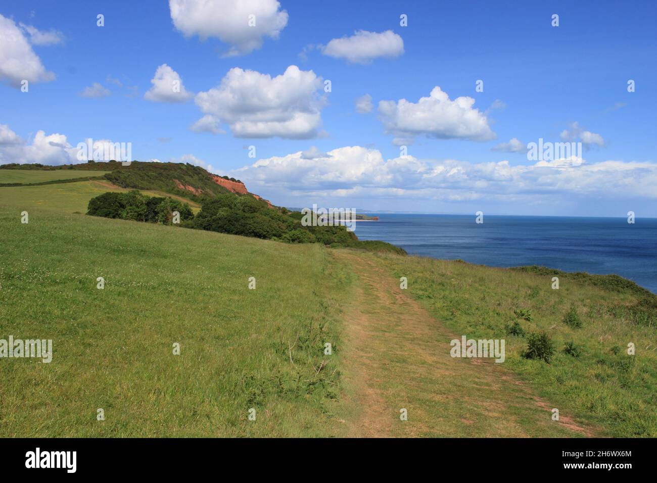 The England south west coast path. South Devon. England. UK Stock Photo ...