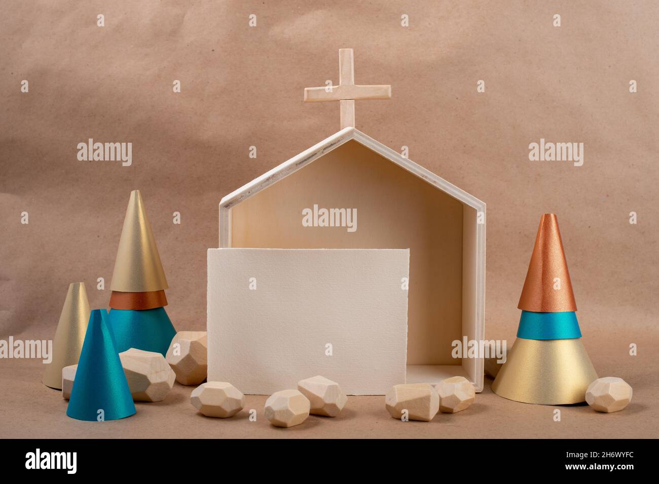 Church template paper craft hi-res stock photography and images - Alamy