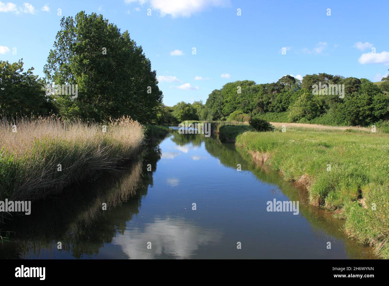 River Otter. Budleigh Salterton. The England south west coast path ...