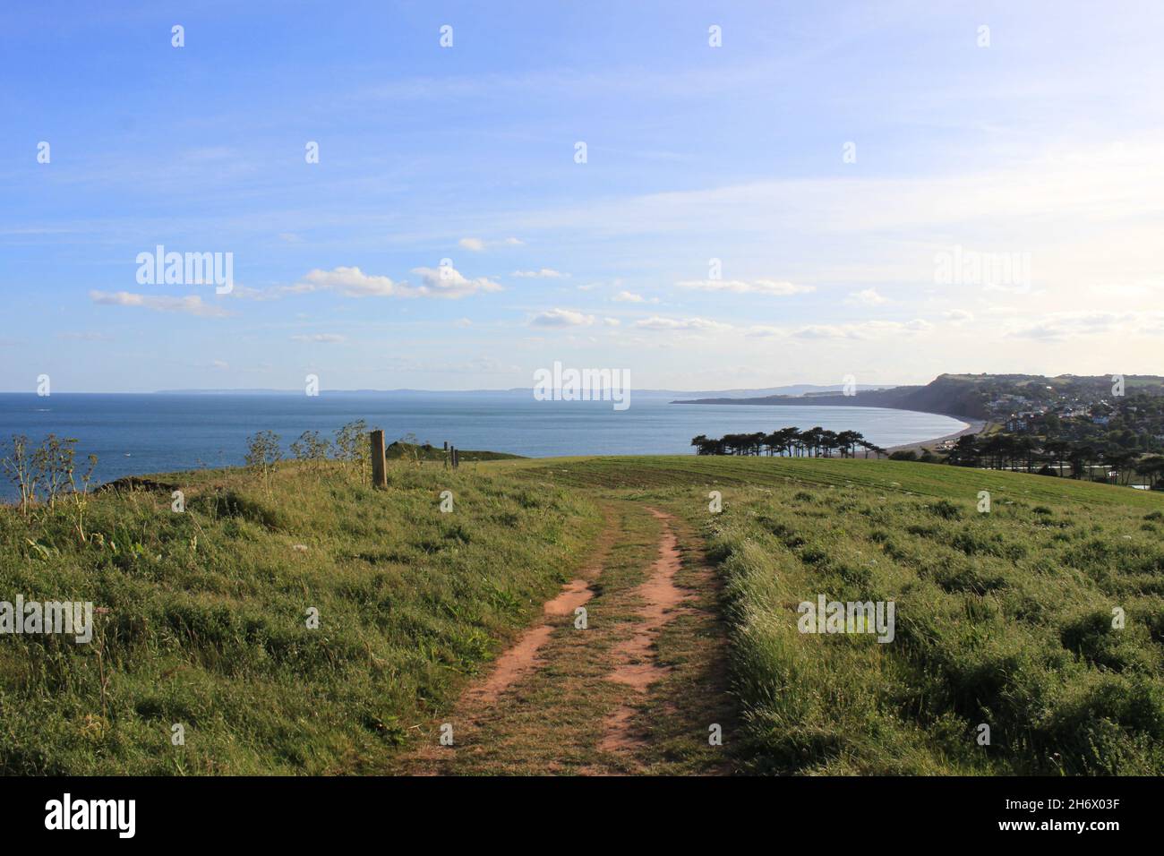 The England south west coast path. South Devon. England. UK Stock Photo ...