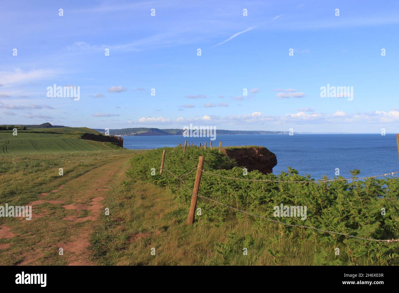 The England south west coast path. South Devon. England. UK Stock Photo ...