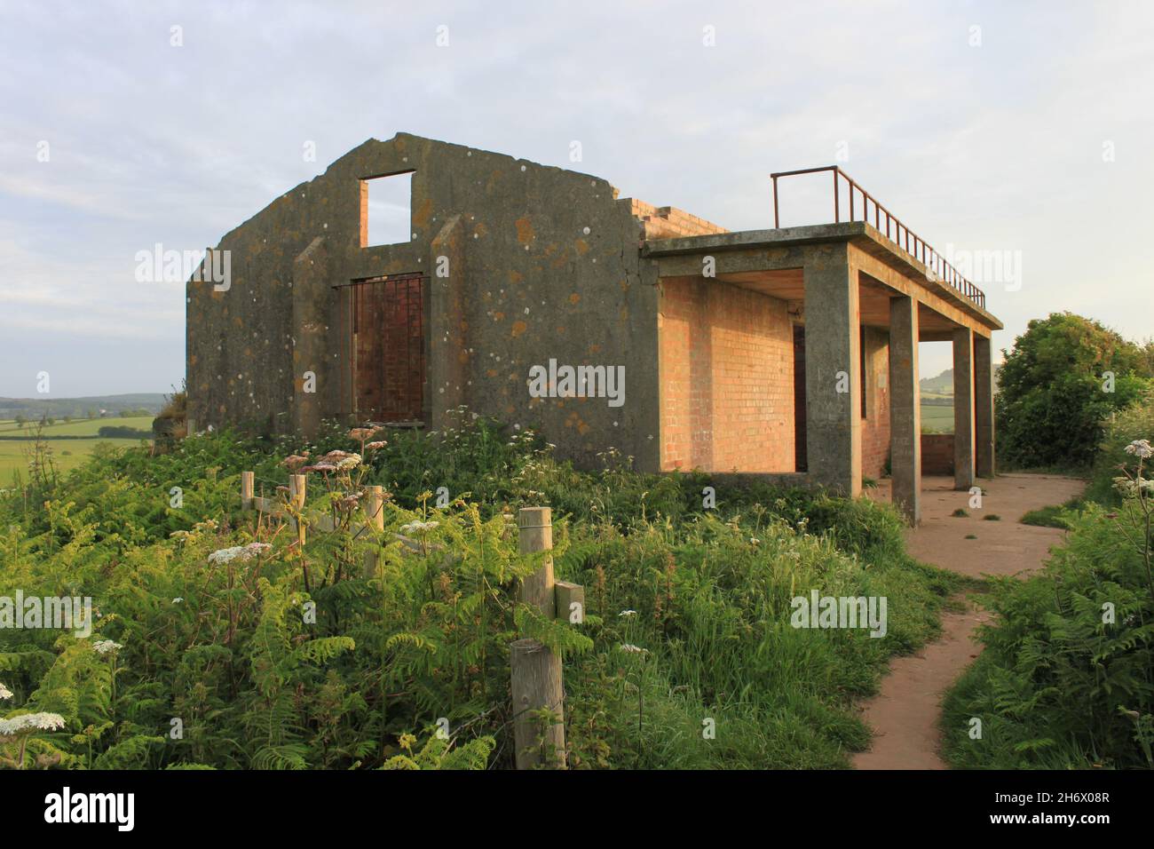 Brandy Head Observation Post. The England south west coast path. South ...