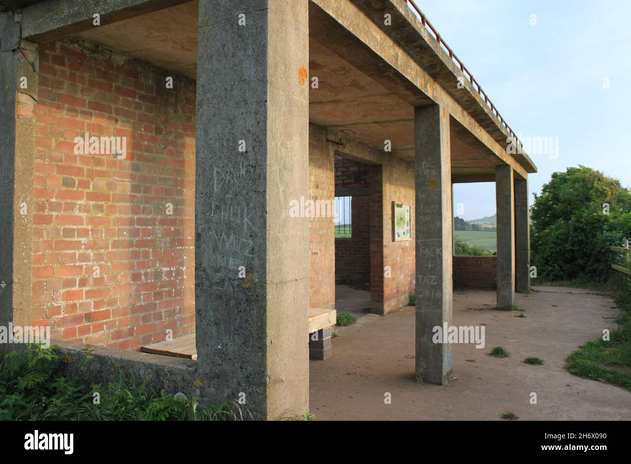 Brandy Head Observation Post. The England south west coast path. South ...