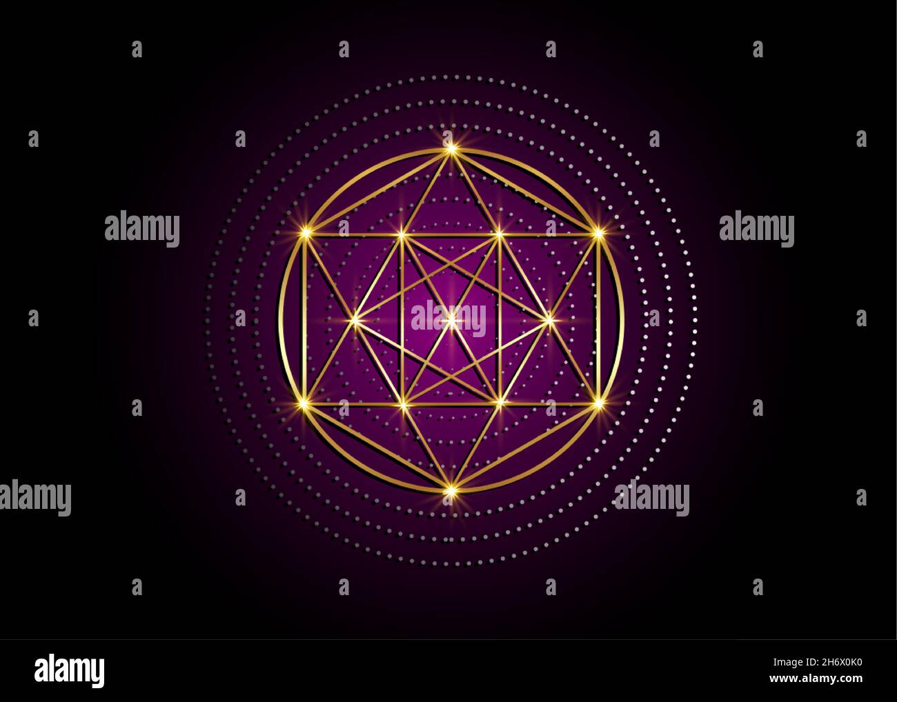 Gold Magic Alchemy symbols, Sacred Geometry. Religion, philosophy ...