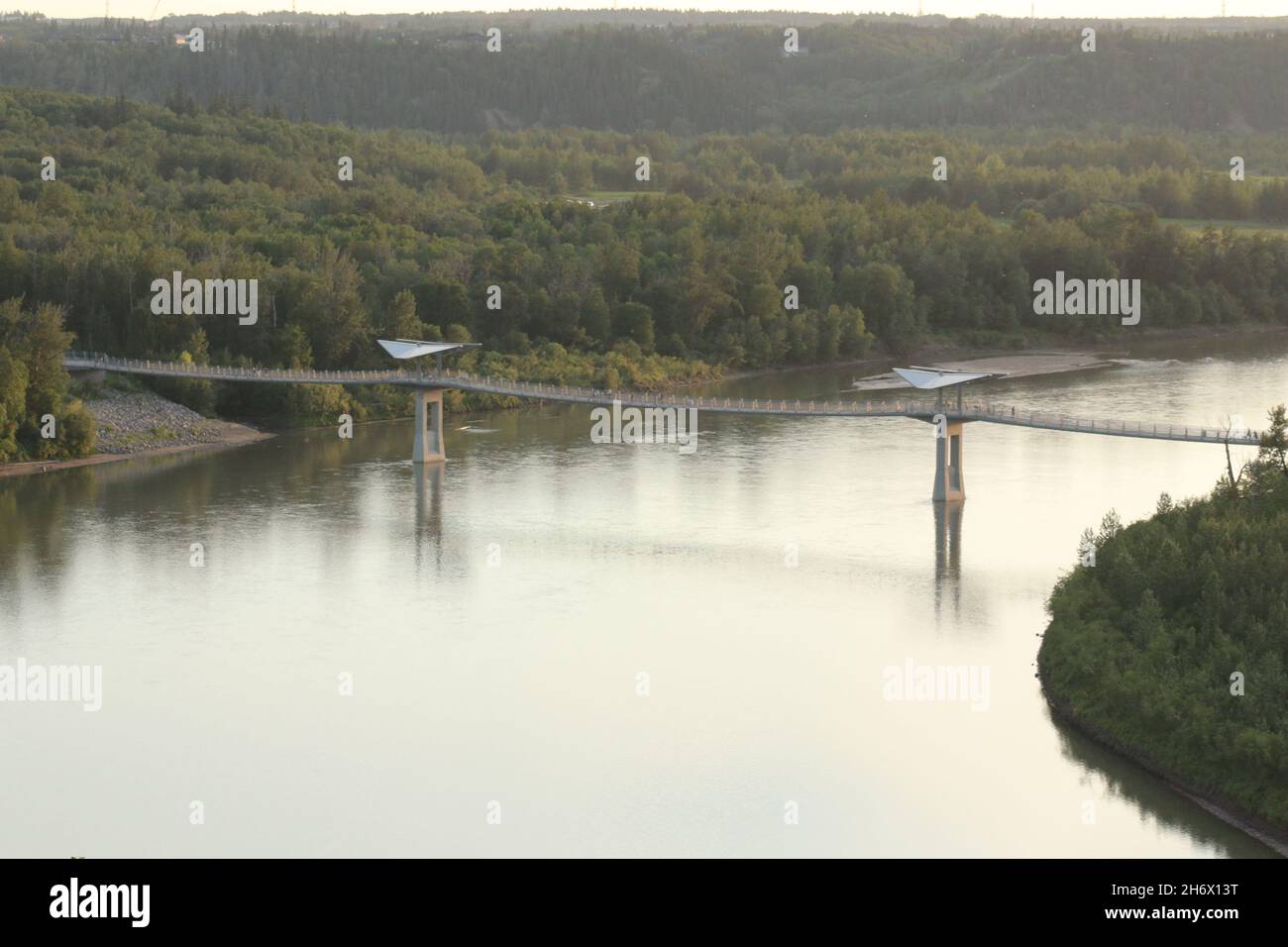 Edmonton Foot Bridge Stock Photo - Alamy