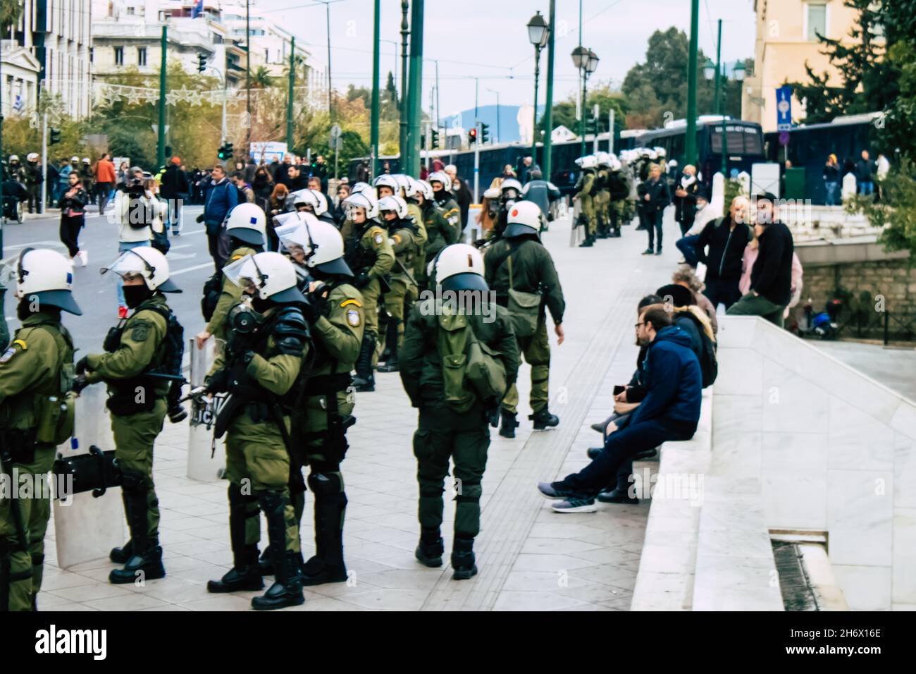 Commemoration of the student uprising of November 17, 1973 against the ...