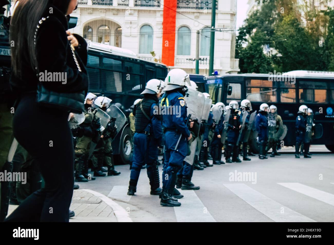 Commemoration of the student uprising of November 17, 1973 against the ...