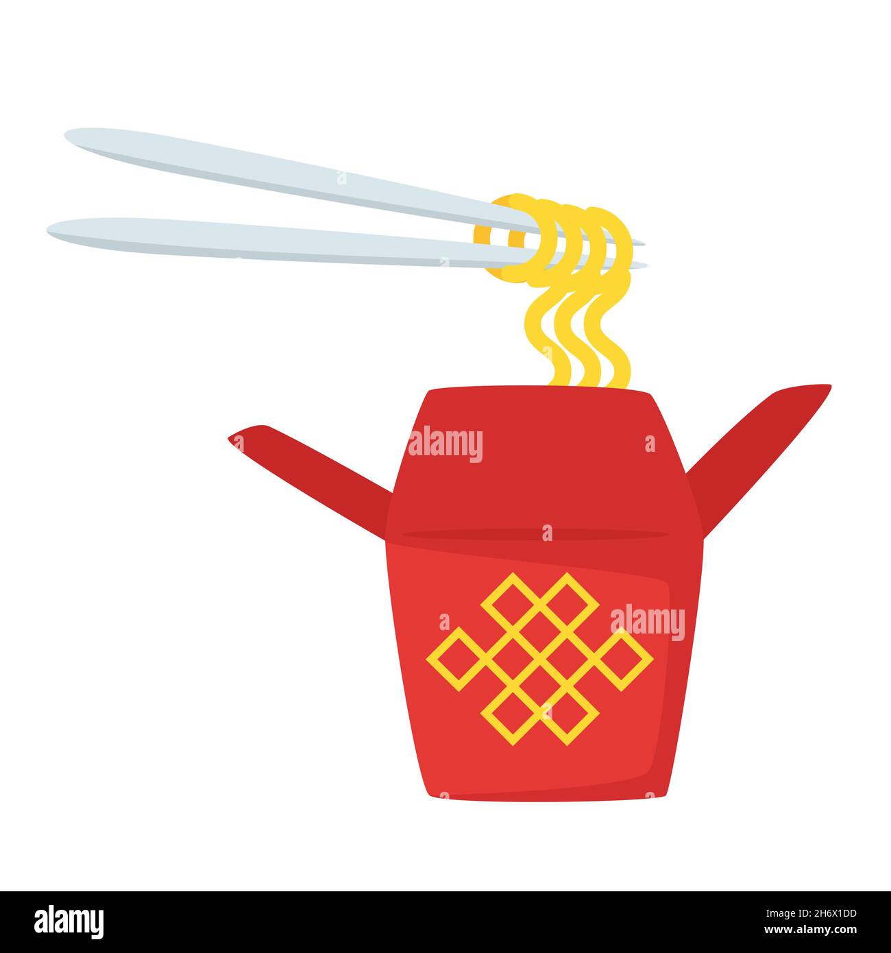 Wok menu soup icon Cut Out Stock Images & Pictures - Alamy