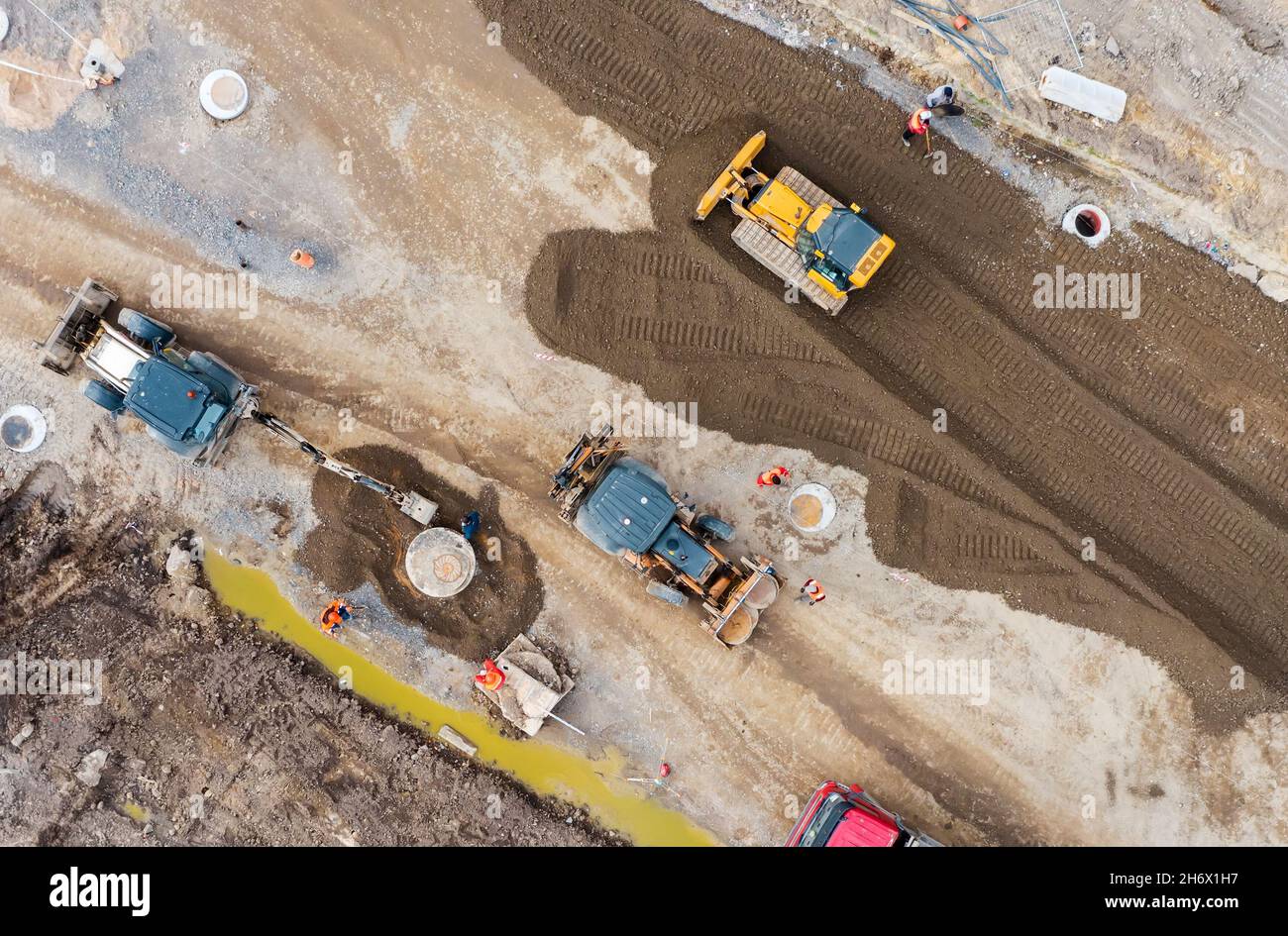 Sewer laying hi-res stock photography and images - Alamy