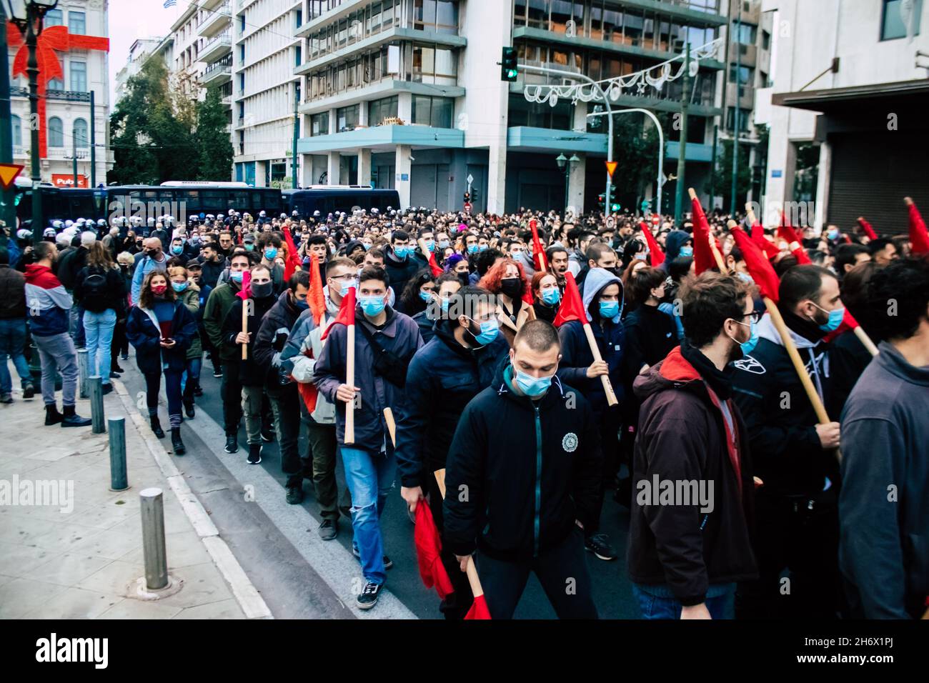 Commemoration of the student uprising of November 17, 1973 against the ...