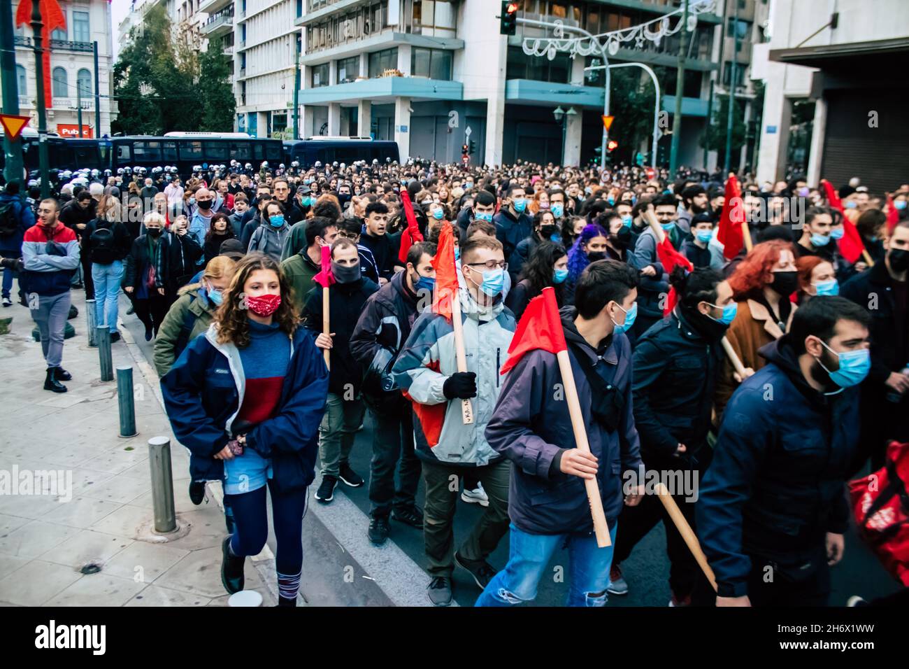 Commemoration of the student uprising of November 17, 1973 against the ...