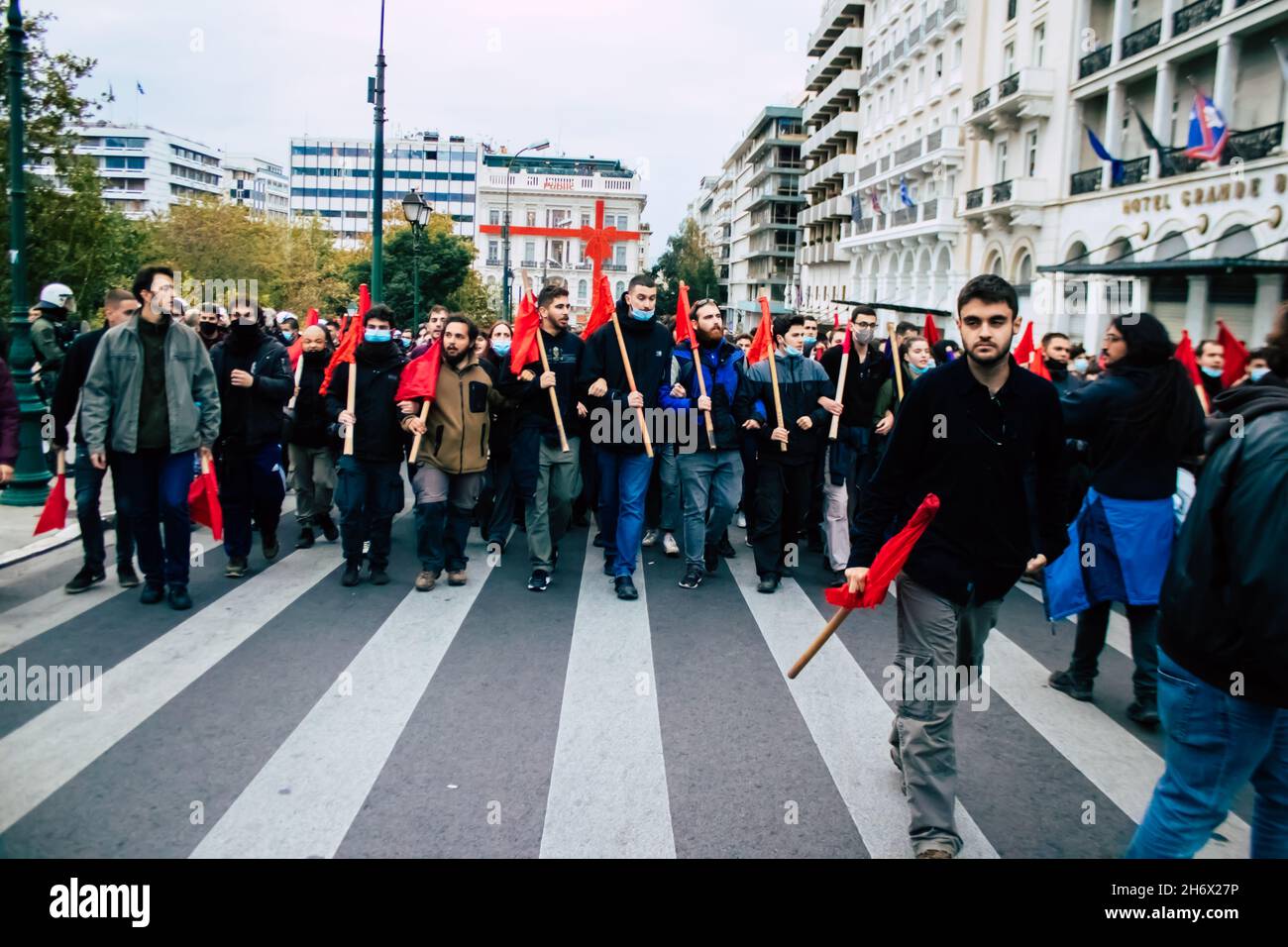Commemoration of the student uprising of November 17, 1973 against the ...