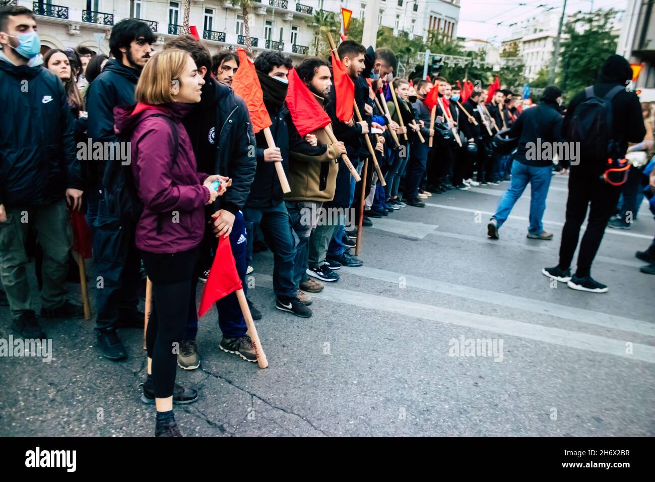 Commemoration of the student uprising of November 17, 1973 against the ...