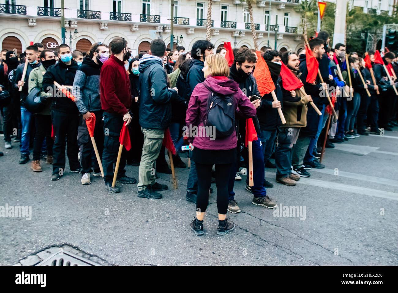 Commemoration of the student uprising of November 17, 1973 against the ...