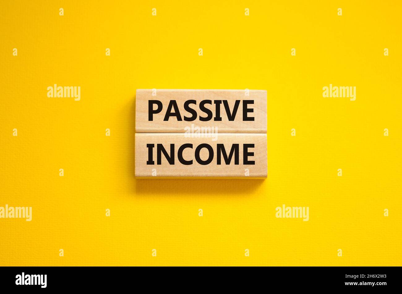 Time to passive income symbol. Concept words Passive income on wooden ...