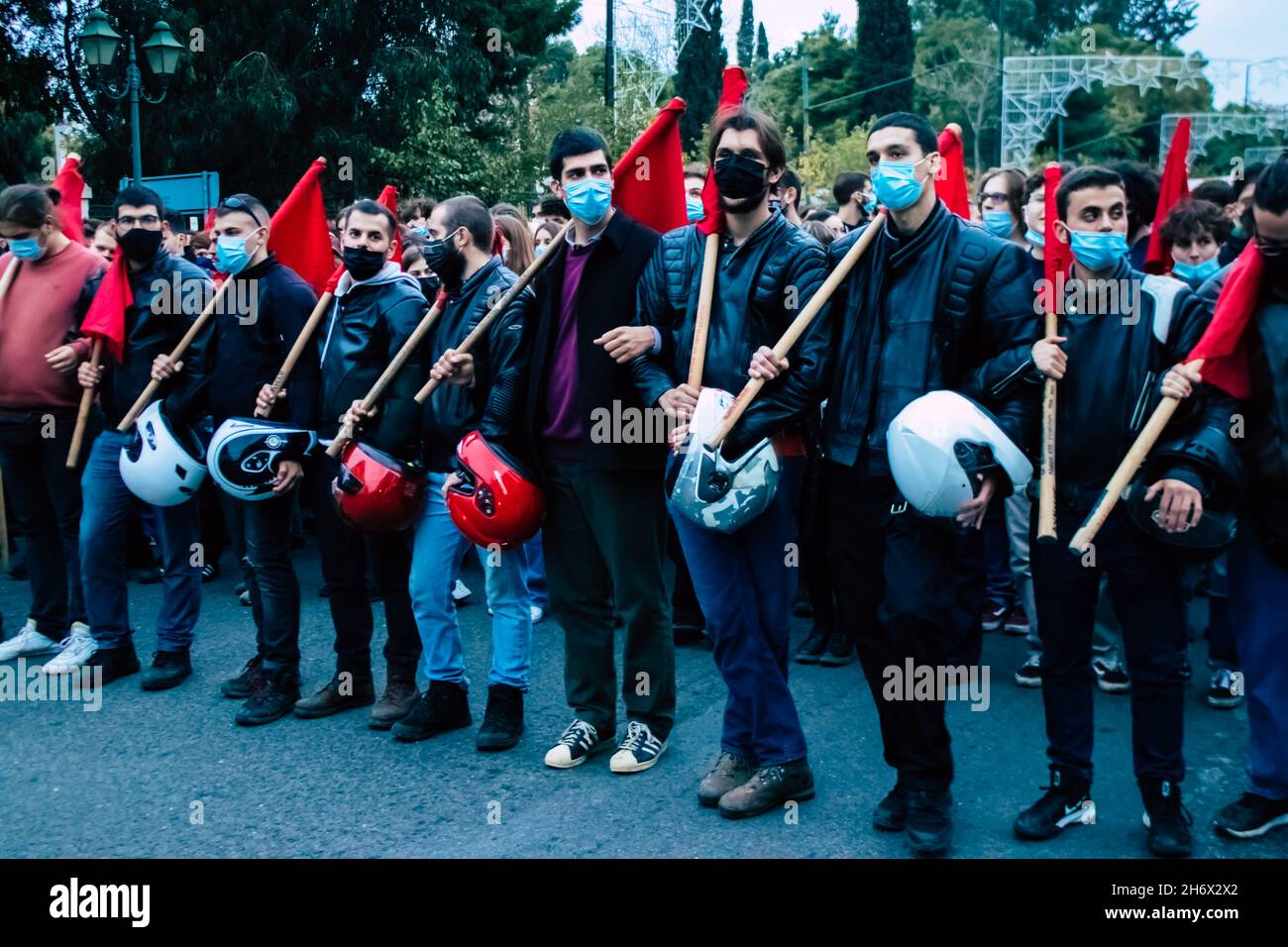 Commemoration of the student uprising of November 17, 1973 against the ...