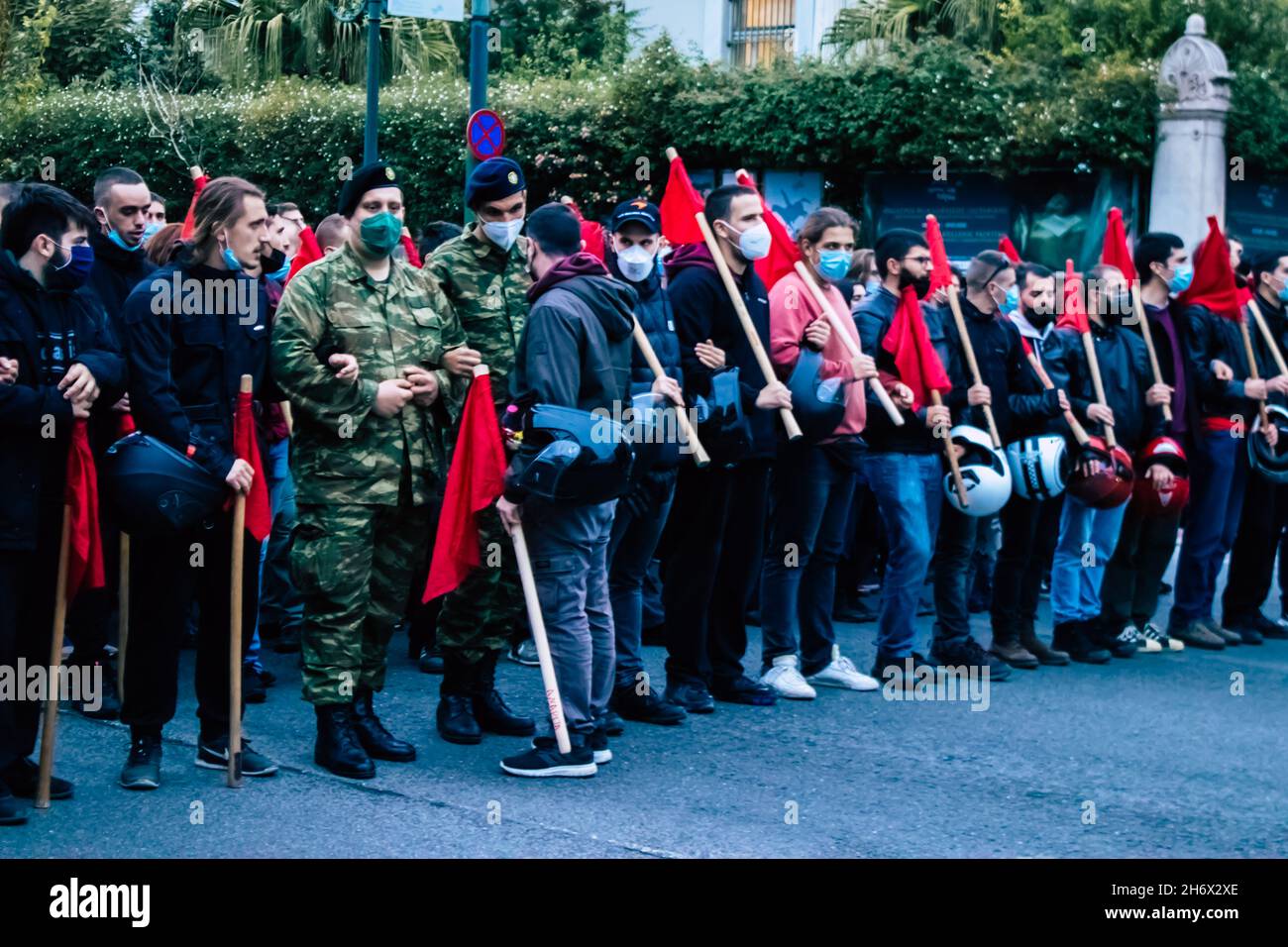 Commemoration of the student uprising of November 17, 1973 against the ...