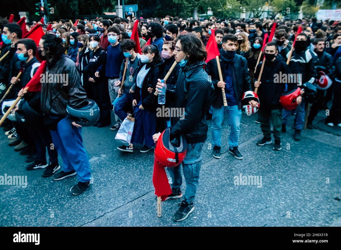 Commemoration of the student uprising of November 17, 1973 against the ...
