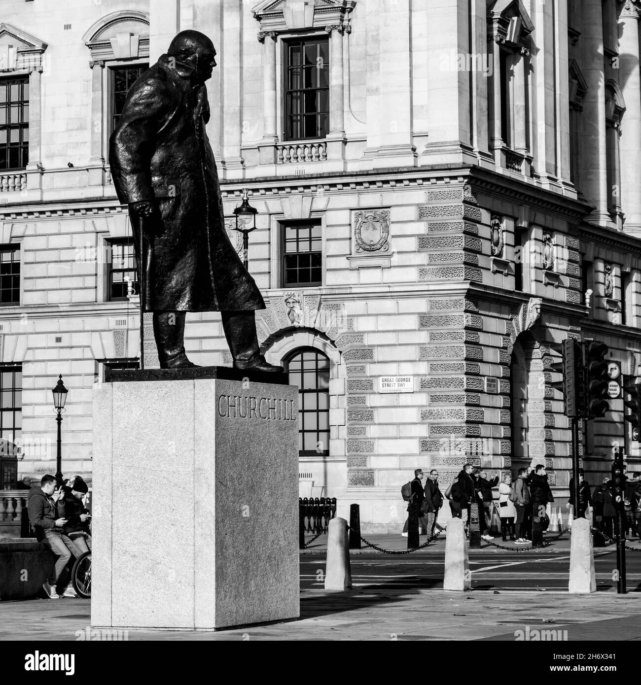 Former prime minister winston Black and White Stock Photos & Images - Alamy
