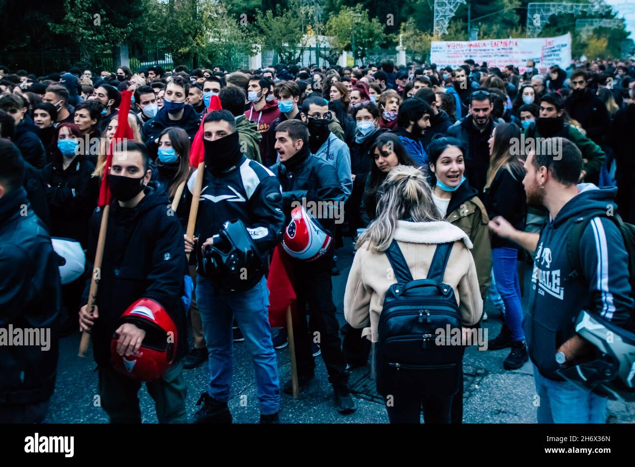 Commemoration of the student uprising of November 17, 1973 against the ...
