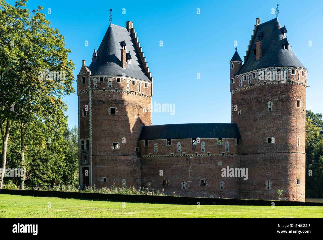 Beersel, Flemish Region, Belgium - 10 17 2021: The Beersel medieval ...