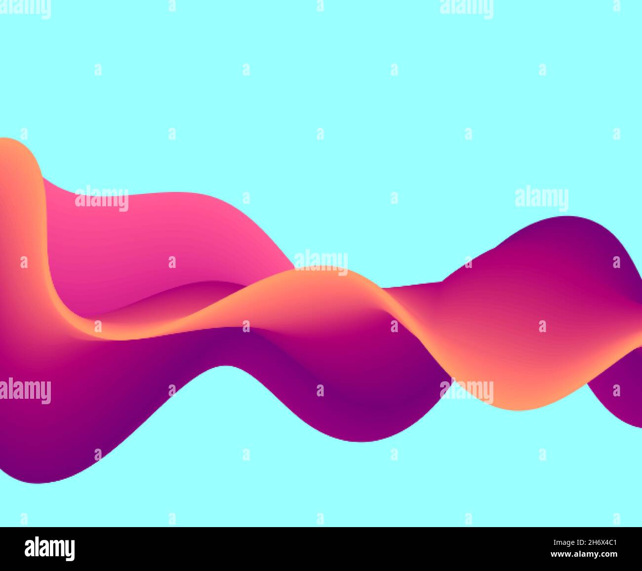 Wavy background. Dynamic effect. Abstract vector illustration. Modern design template Stock ...